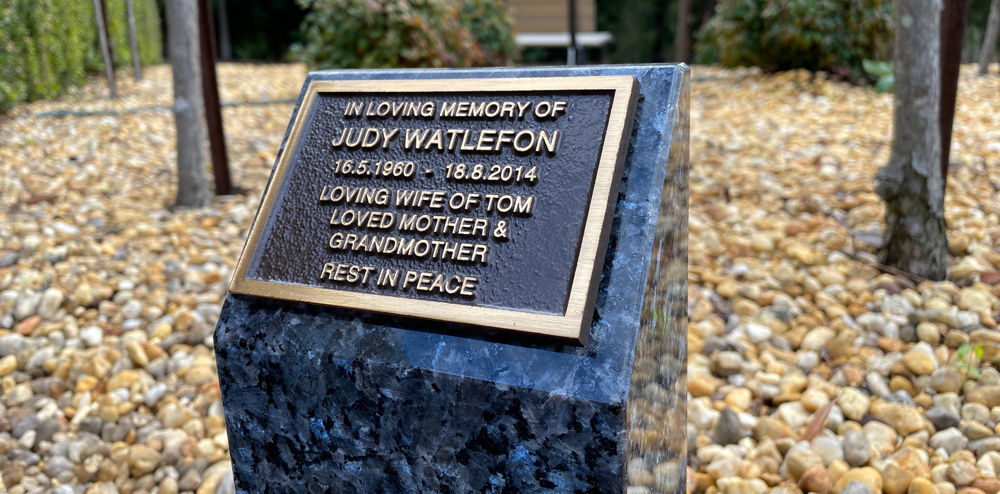 Single Granite Pillar - Blue Pearl | Wollongong Memorial Gardens