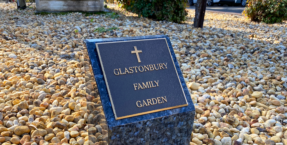 Granite Pillar for Family Plaque - Blue Pearl | Wollongong Memorial Gardens